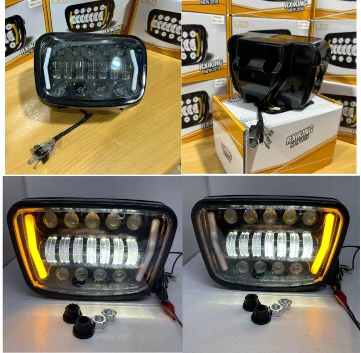 Lampu Daymaker RX King Oval Plus Batok Universal Headlamp Motor Custom ...
