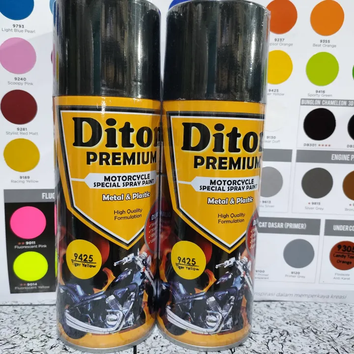 Pilok Cat Diton Premium Tiger Yellow Kuning 9425 400cc Pilox Cat ...