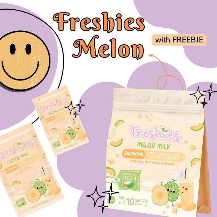 Freshies Melon Milk Drink with 80,000 mg of hydrolyzed bovine collagen ...