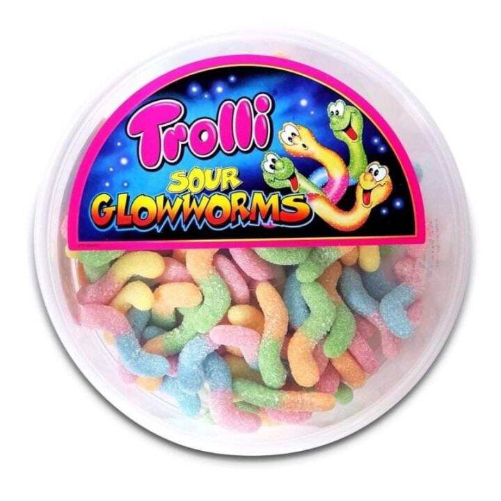 Trolli Sour Glow Worms Gummy Candy 500g | Lazada PH