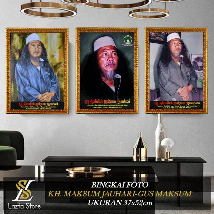 BINGKAI PHOTO KH. MAKSUM JAUHARI|GUS MAKSUM|FRAME PIGURA HIASAN DINDING ...