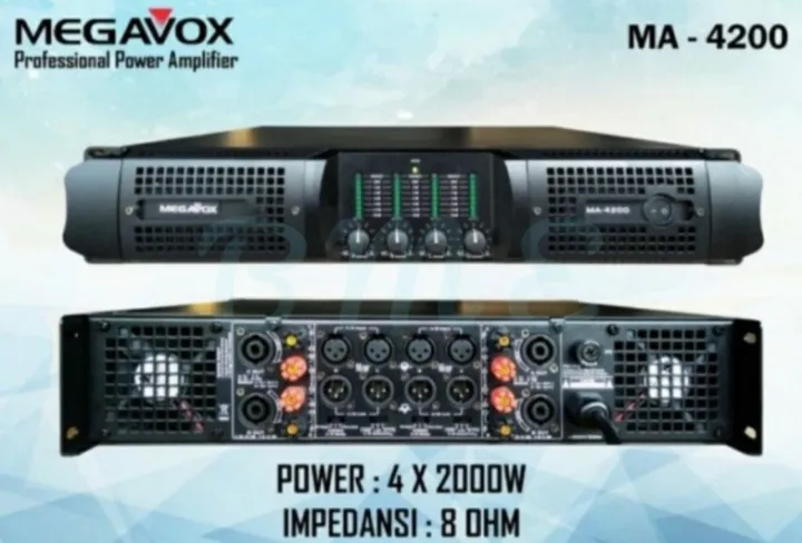 POWER AMPLIFIER MEGAVOX MA 4200 AMPLI MEGAVOX MA4200 ORIGINAL | Lazada ...