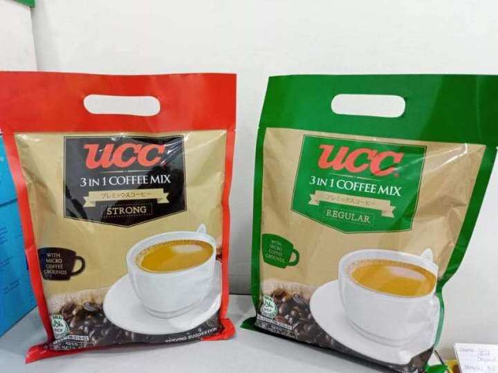 ucc 3 in 1 coffee 20 sachets strong / regular flavor | Lazada PH