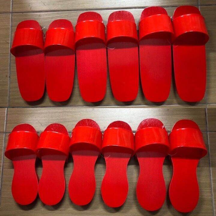 [READY STOCK]🔥Traditional Chinese Wooden Red Clogs Terompah Kayu ...