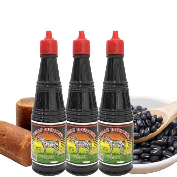 kecap manis cap zebra kecap meja kemasan botol plastik isi 275 ml 3 pcs ...