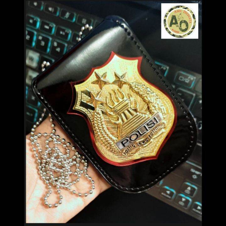 Dompet Id Card Polri Background Akrilik Merah | Lazada Indonesia