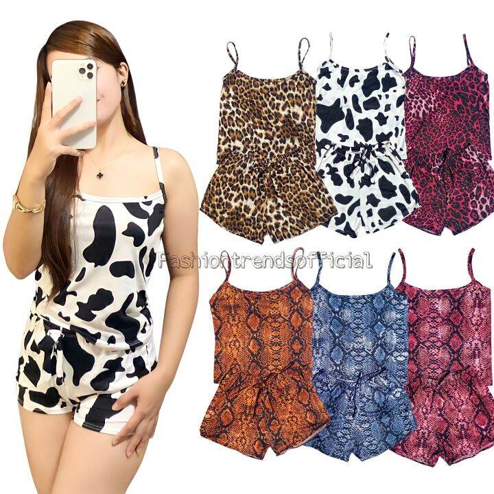 Terno Pambahay for Women (Fit to Small up to XL size) Sando Short Terno ...