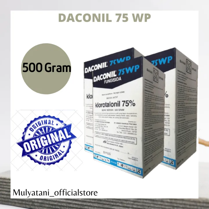 Daconil 75 WP Fungisida 500 Gram Original Kemasan Pabrik | Lazada Indonesia