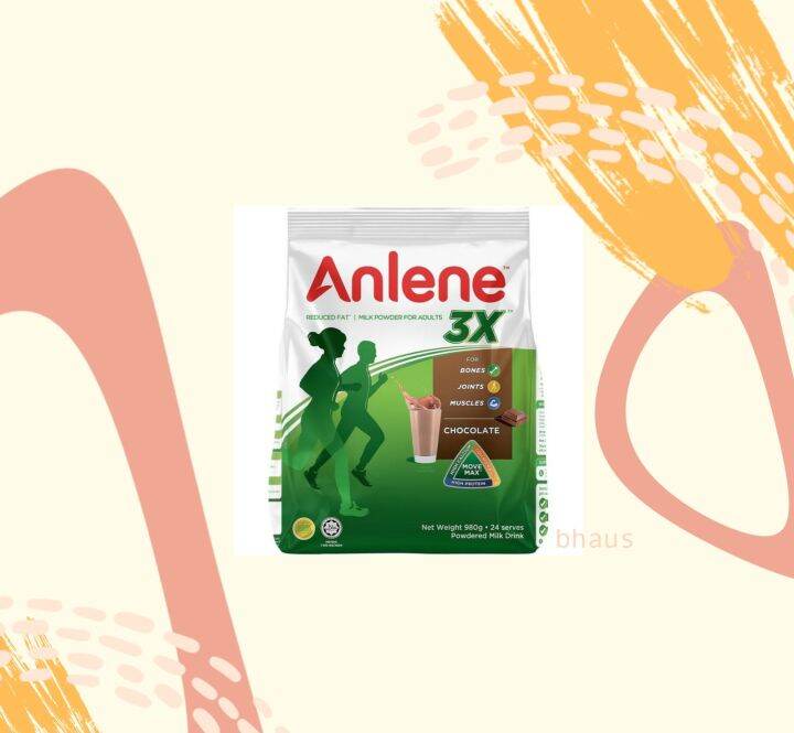 Anlene 3X Chocolate 980g | OCT 2024 Expiry | Lazada PH