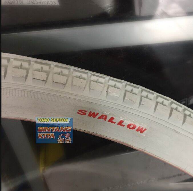 Ban Luar Sepeda 28 x 1 1/2 Swallow Onthel Ontel Putih | Lazada Indonesia