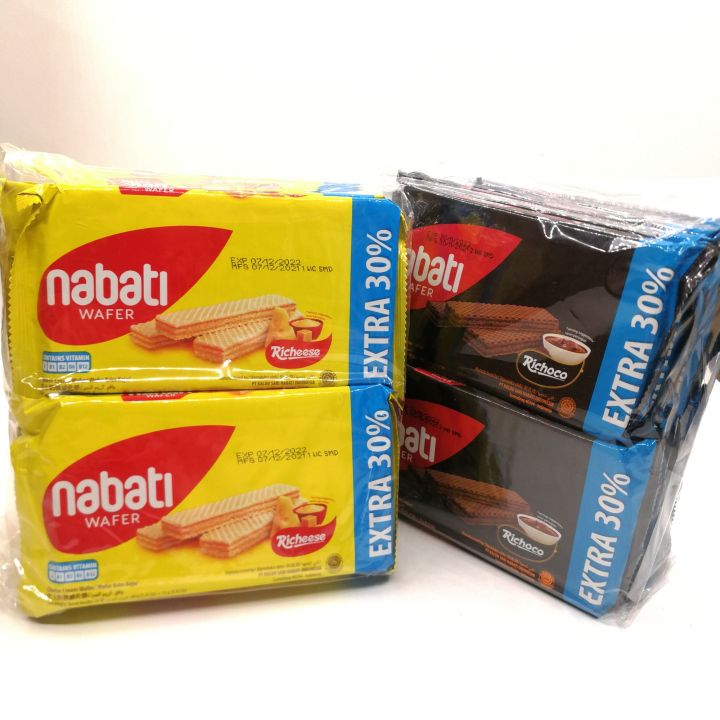 Nabati Richeese Cheese Wafer / Nabati Richoco Chocolate Wafer 37g EXTRA 30% (Price for 1 pack ...