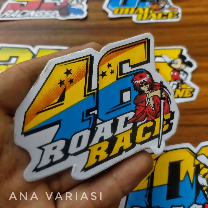 STIKER ANGKA ROAD RACE THAILOOK ISI 10pcs STIKER MOTOR ANGKA THAILOOK ...