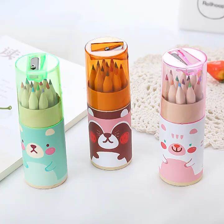 Bayar Di Tempat Pensil Warna Pensil Warna 12 In 1 Free Serutan