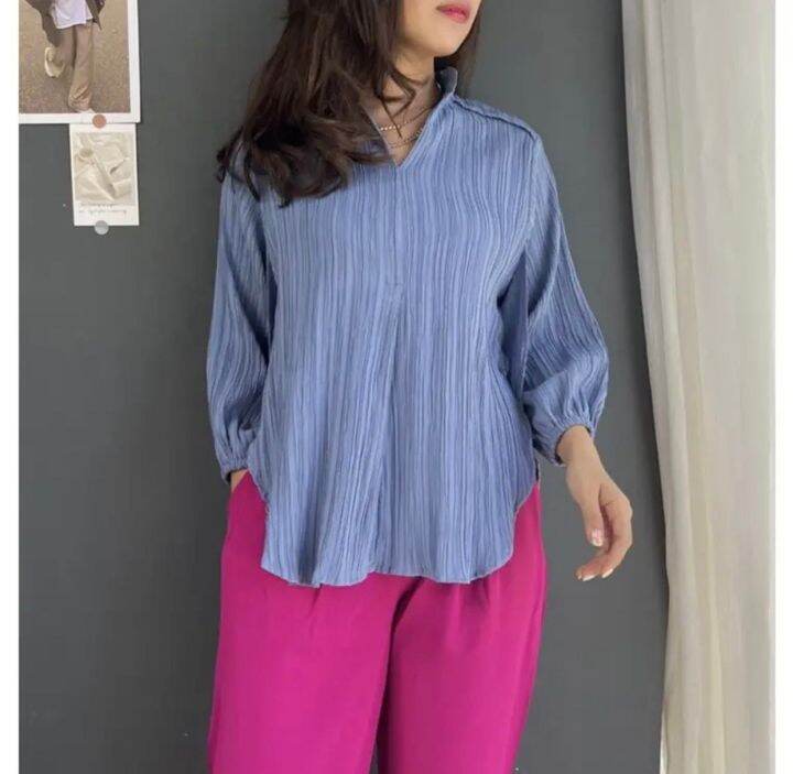 LIVIA KEMEJA OUTER LADY CRUSH VIRAL | Lazada Indonesia