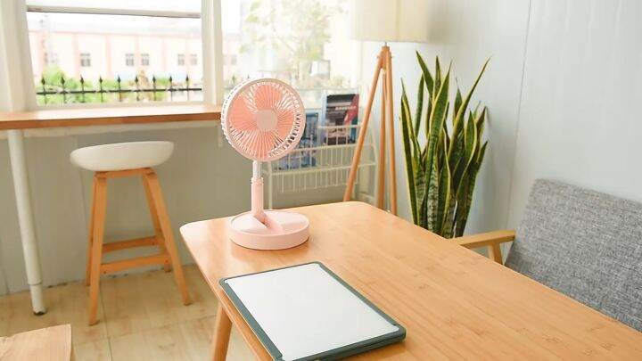 Korea S18 Foldable Silent Portable Stand Fan 7200 mAh USB Wireless Use ...