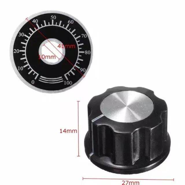 Knop Potentiometer & Panel Skala Indikator 0-100 | Lazada Indonesia