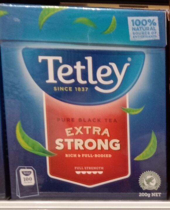 Tetley Extra Strong Pure Black Tea 100 Teabags | Lazada