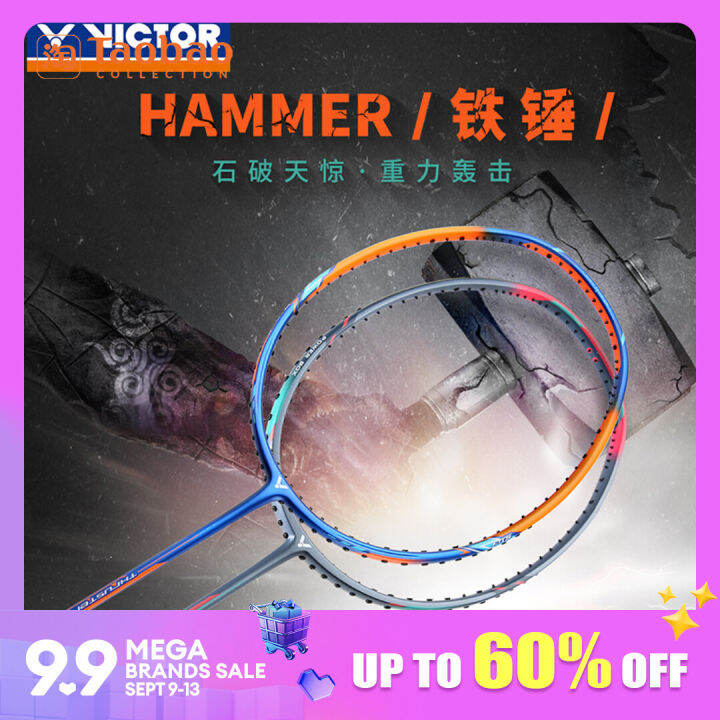Victor Victor Badminton Racket High Pound Single Shot TK-HMR Hammer ...