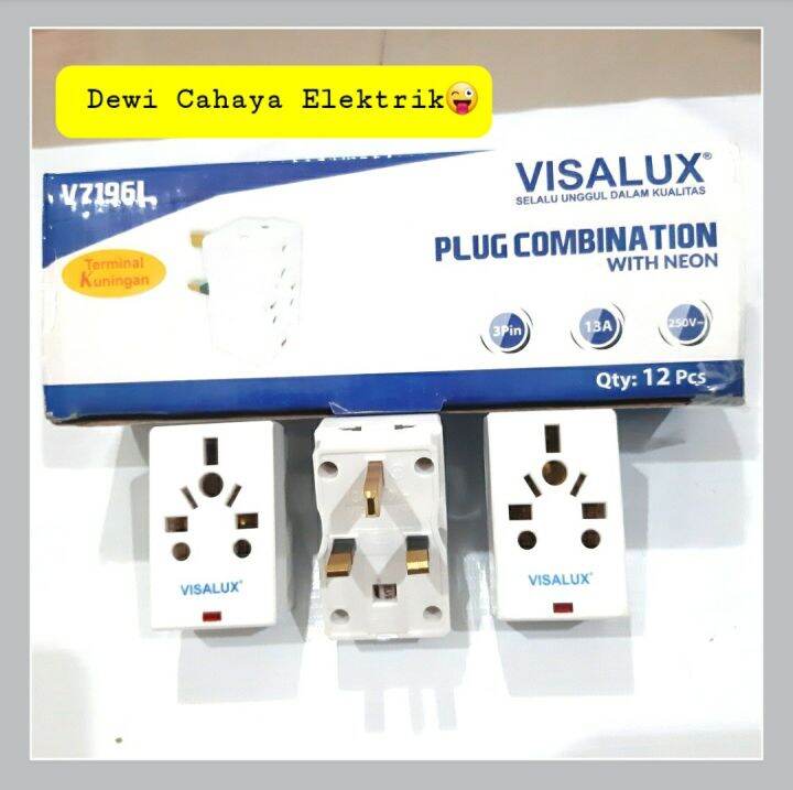 Visalux Steker T Luar Negeri - Colokan Luar Negri - Adaptor T Luar ...