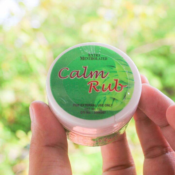 Calm Rub Extra Mentholated 15g | Lazada PH