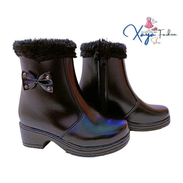 Xaya Fashionable Boots / School Shoes for Kids Girls made in Marikina ...