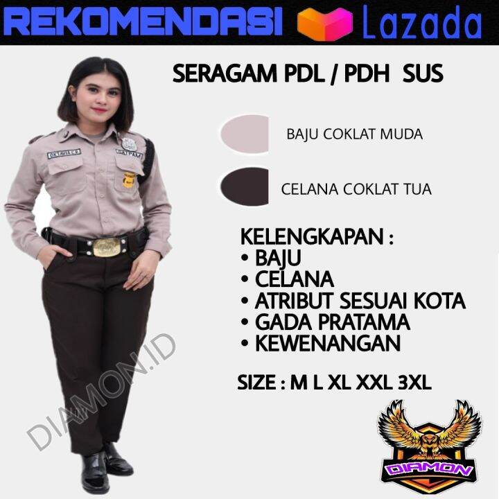 Baju Seragam Satpam Security Terbaru Secwan PDH PDL SUS PDH lengan ...