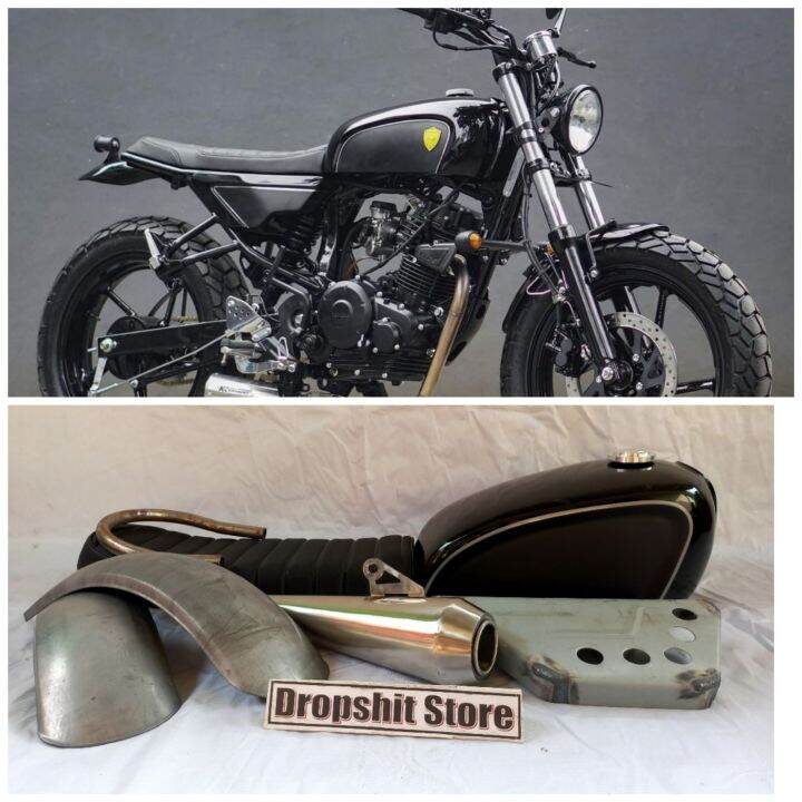 Paket tangki motor custom japstyle brststyle | Lazada Indonesia