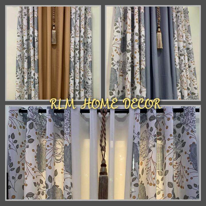 80 INCHES RLM-New Design Elegant Ring Curtain Sold Per Set/Piece ...