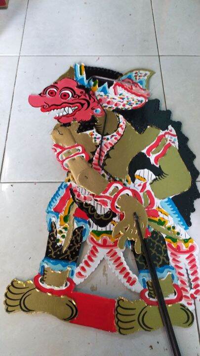 wayang kulit kertas Buto patih/Prahasto ukuran standar pentas ...