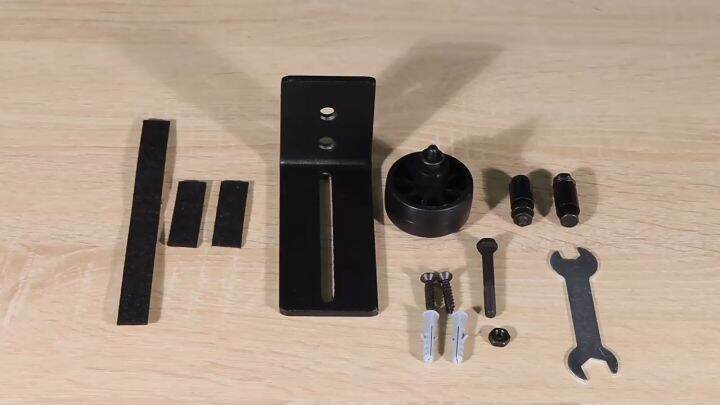 8 IN 1 Adjustable Sliding Barn Door Floor Guide Set Metal Heavy Duty ...