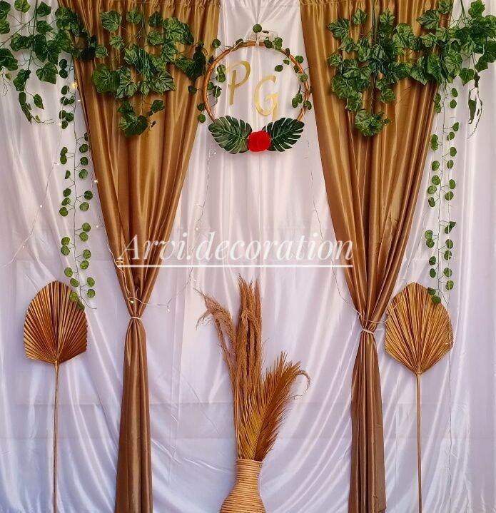 Paket dekorasi backdrop lamaran akad khitanan | Lazada Indonesia