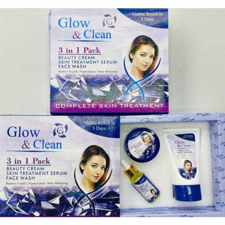 Glow Clean 3in1 Beauty Pack & Cream | Lazada