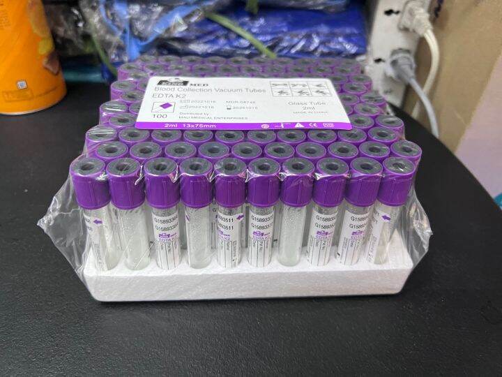 EDTA Blood Collection K2/K3 Tube 2ml | Lazada PH