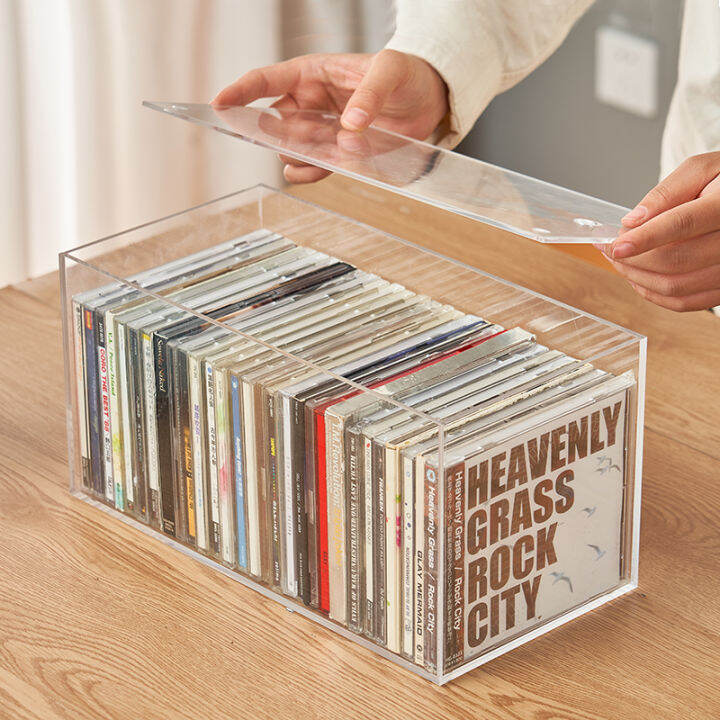 Japanese Acrylic Household DVD Disc CD Box CD Storage Box Plastic Album ...