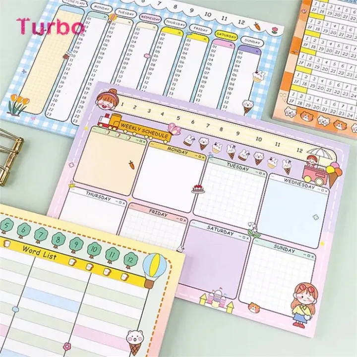 Weekly Planner Productivity Planner Kawaii Cute Teens Students | Lazada PH
