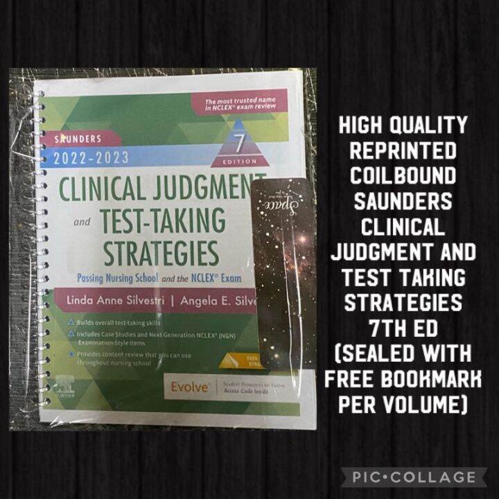 Saunders Clinical Judgment and Test Taking Strategies 2022-2023 7th ...