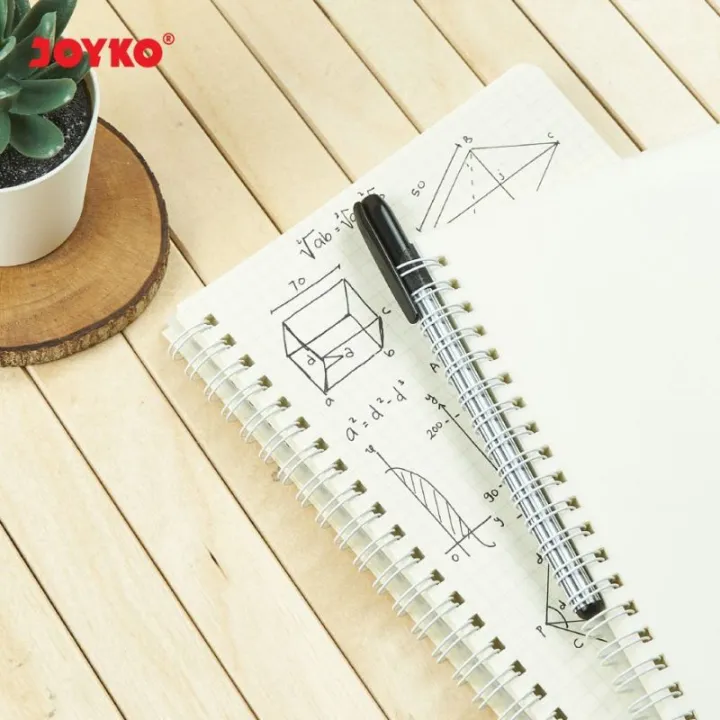 Joyko Notebook Spiral NB-700 | Buku Catatan Spiral Sampul Bening A5 isi ...