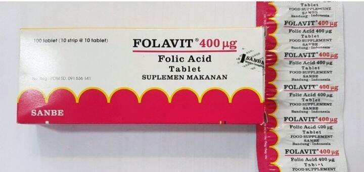 Folavit 400mg Box Original | Lazada Indonesia