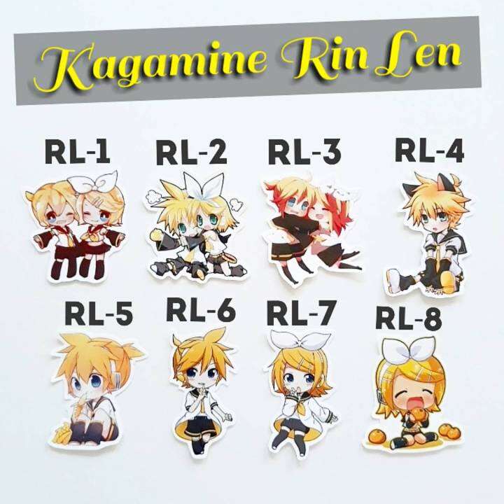 Sticker Kagamine Rin Len 1 Stiker Vocaloid Merchandise | Lazada Indonesia
