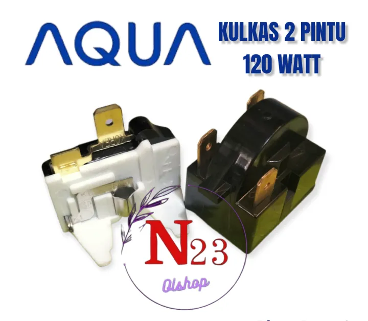 overload kulkas Aqua 2 pintu 120 Watt + relay PTC kulkas 2 pintu ...