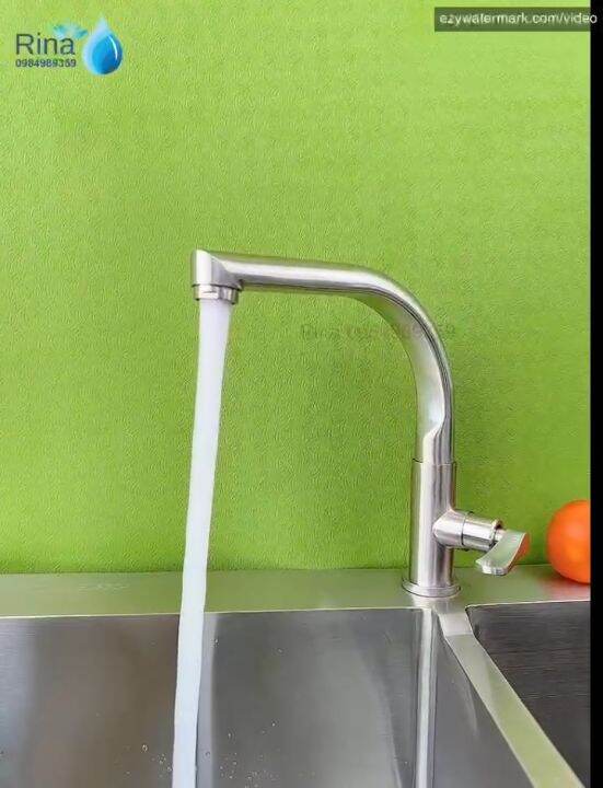 BẤT CHẤP MỌI KHÔNG GIAN Vòi rửa chén lạnh 304 Thiên Nga Vòi chén lạnh inox SUS 304 RINA RN6004 ...