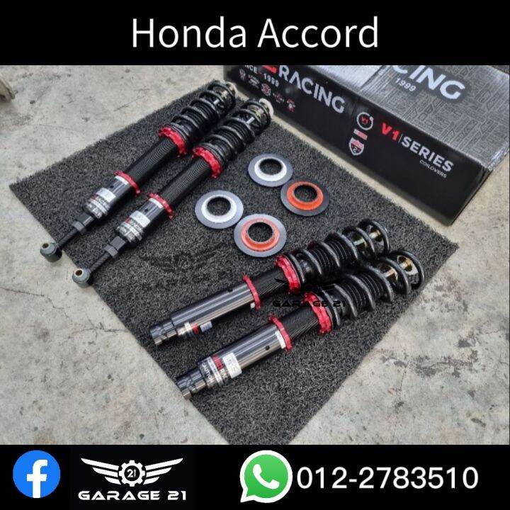 Honda Accord CM SDA 2003+ - BC racing v1 series adjustable coilover suspension hilow soft hard ...