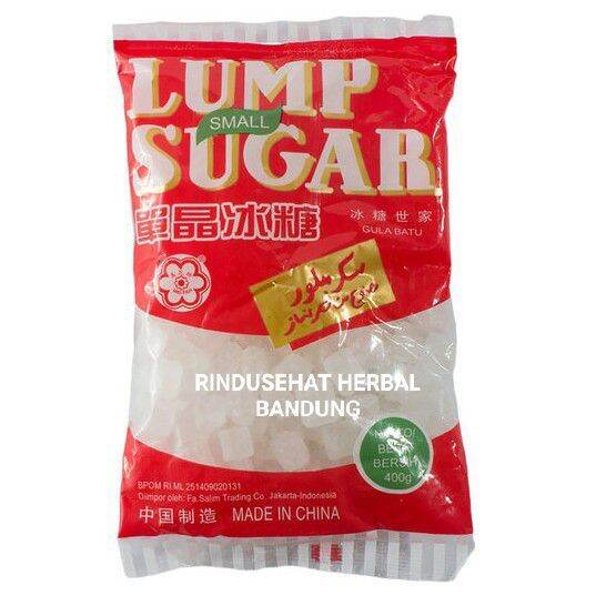 GULA BATU / LUMP SUGAR 400GRAM ROCK SUGAR PEMANIS ROCK CANDY KEMBANG ...