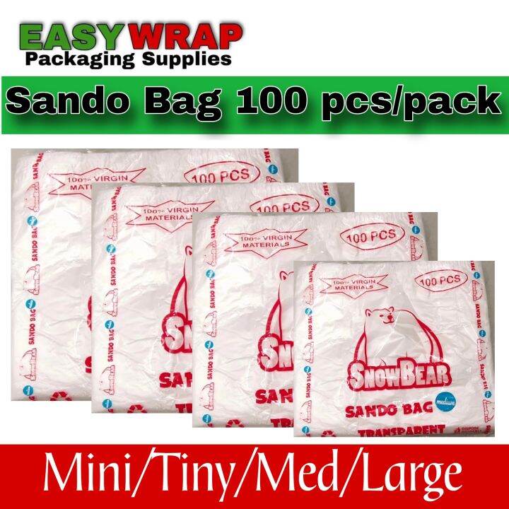 (10 packs) Sando Bag 100 pcs per.pack (mini/tiny/med/large) | Lazada PH