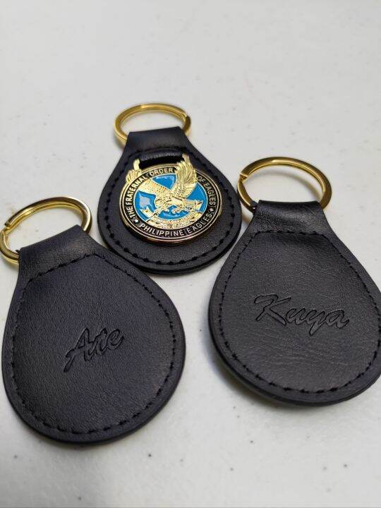 Eagles Luxury Leather Keychain, ATE KUYA Keychain, The Fraternal Order ...