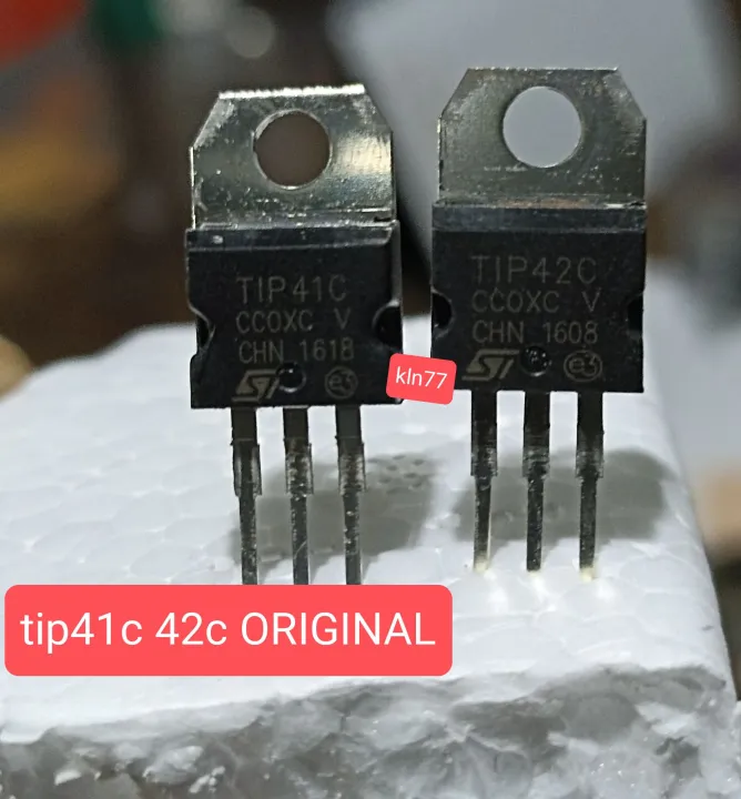 TRANSISTOR TIP41C TIP42C ORIGINAL TIP 41C TIP 42C ASLI BODY TEBAL ...