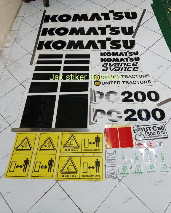 Stiker Komatsu PC200-6 Sticker Alat Berat Excavator | Lazada Indonesia