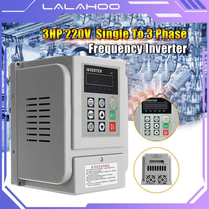 Inverter Frekuensi Variabel 2hp 1.5kw/2.2kw input 1phase 220V output 3phase 220V Speed ...