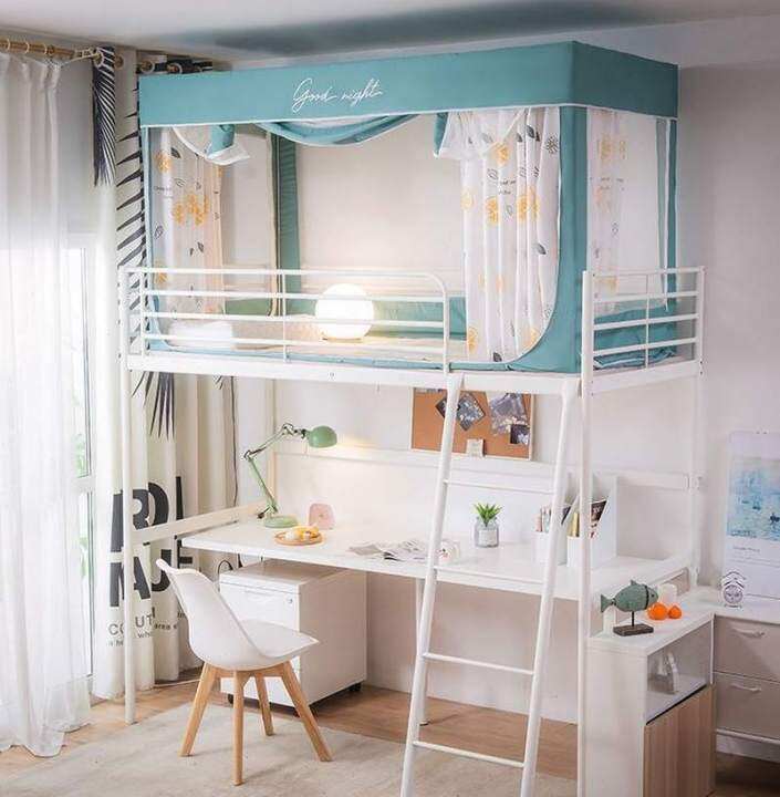 Student Dormitory Mosquito Nets Bed Curtain One-piece Strong Shading ...