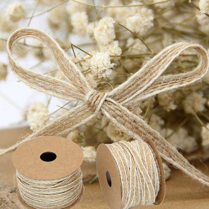 10m/Roll 0.6mm Natural Jute Hemp Rope /Burlap Ribbon / DIY Twine Craft ...